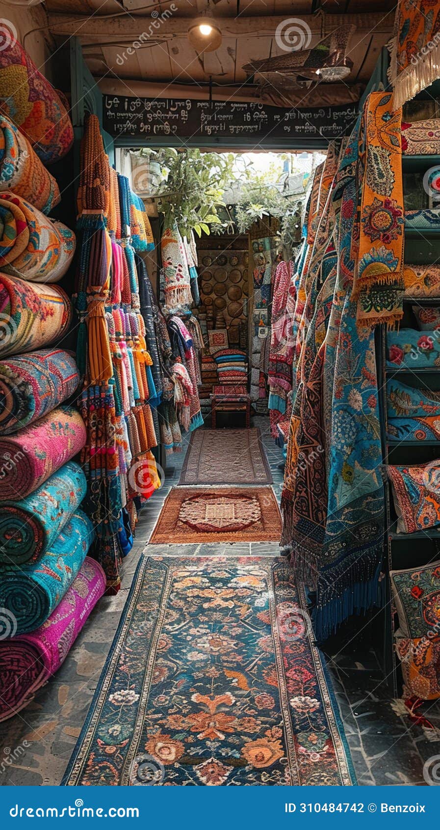 The Vibrant Hustle of a Bazaar Stock Photo - Image of music ...