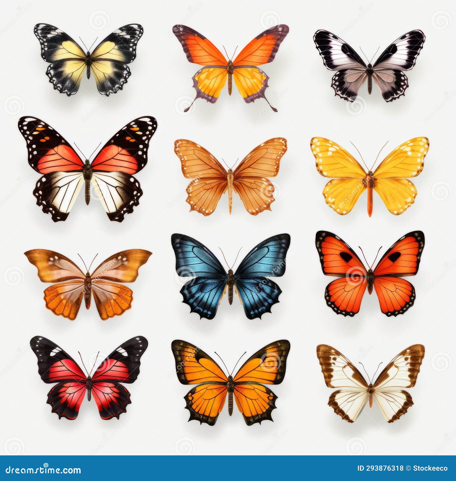 Vibrant Hyper-realistic Butterfly Illustrations On Transparent ... Vibrant Hyper-realistic Butterfly Illustrations On Transparent ...