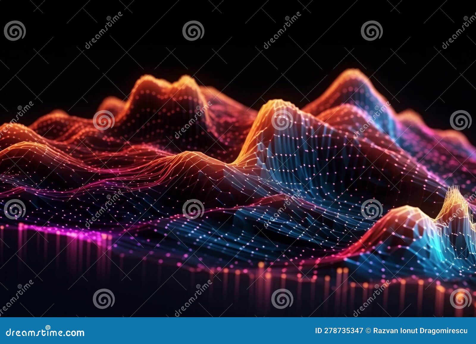 Vibrant Illustration Captures the Essence of Data Flow through Dynamic ...