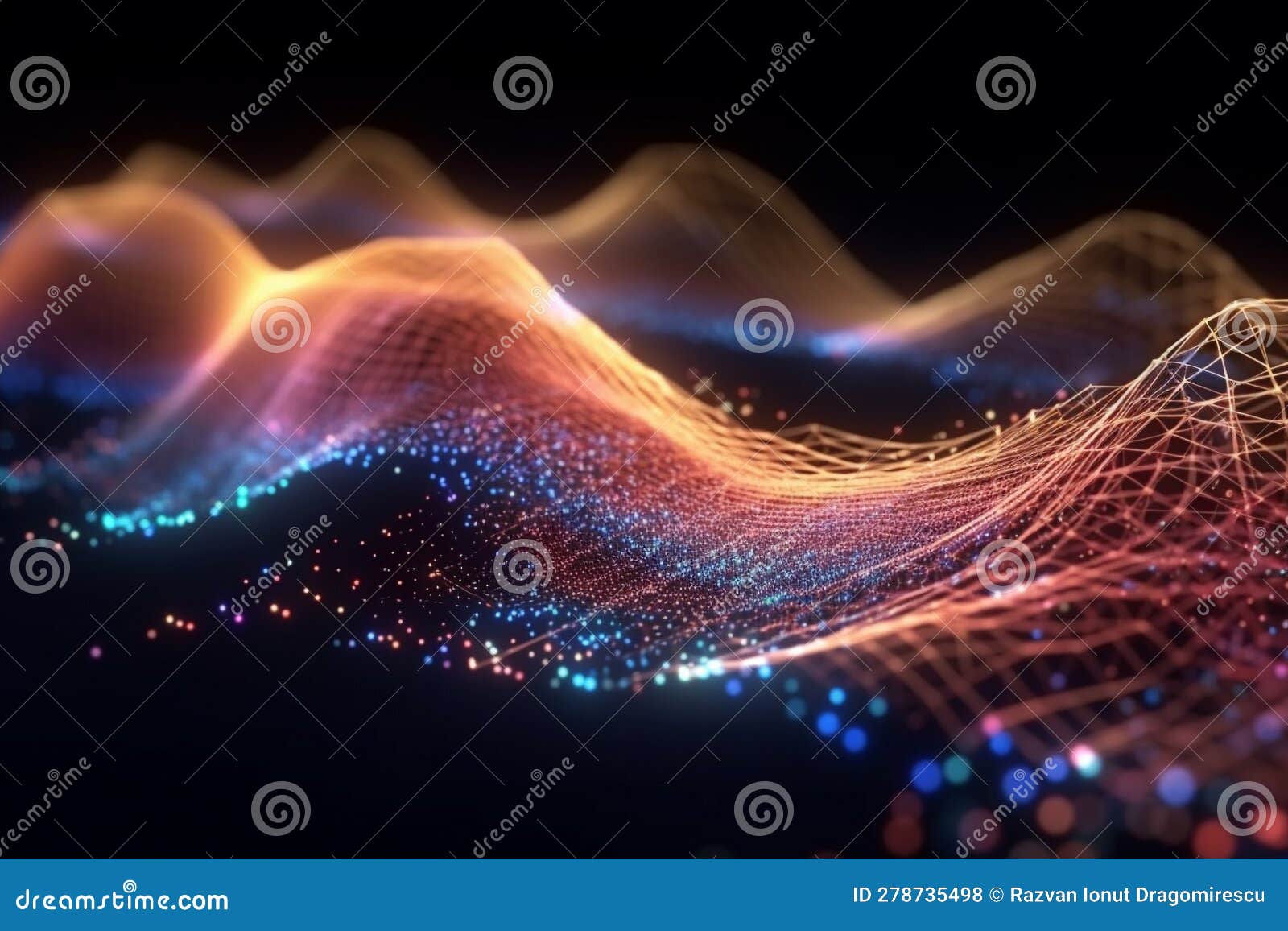 Vibrant Illustration Captures the Essence of Data Flow through Dynamic ...