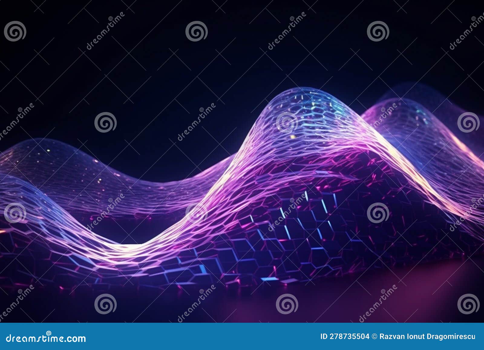 Vibrant Illustration Captures the Essence of Data Flow through Dynamic ...