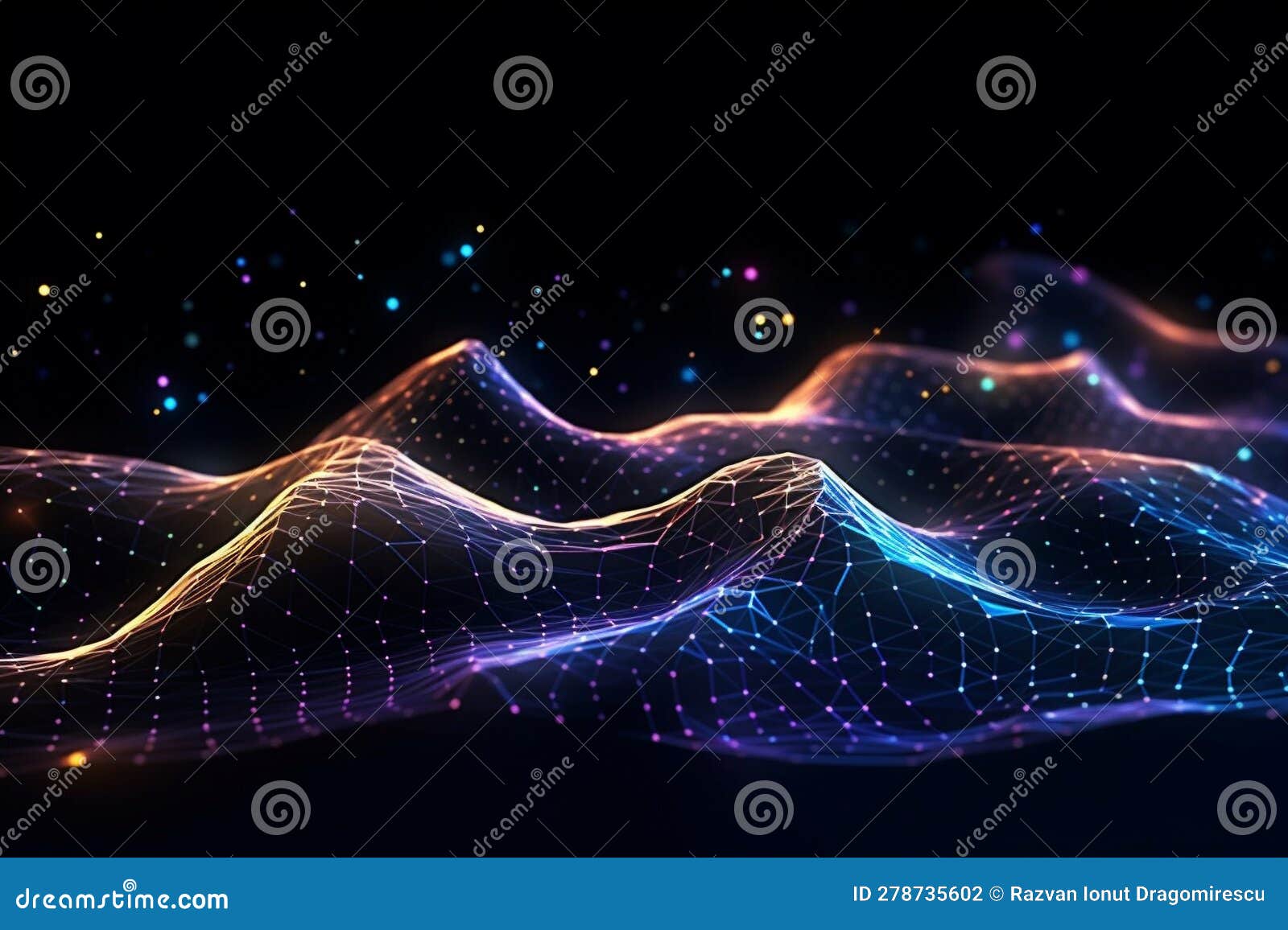 Vibrant Illustration Captures the Essence of Data Flow through Dynamic ...