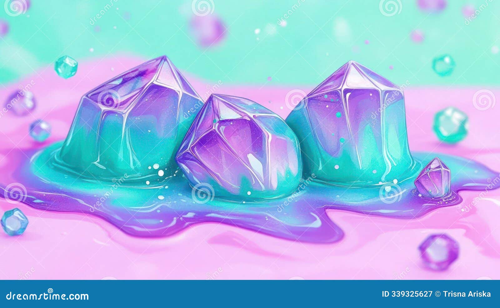 Colorful Melting Clown Lettering Illustration Cartoon Vector ...