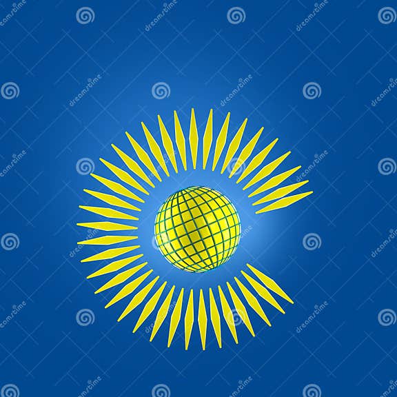 Vibrant Illustration of the Commonwealth Logo Stock Illustration ...
