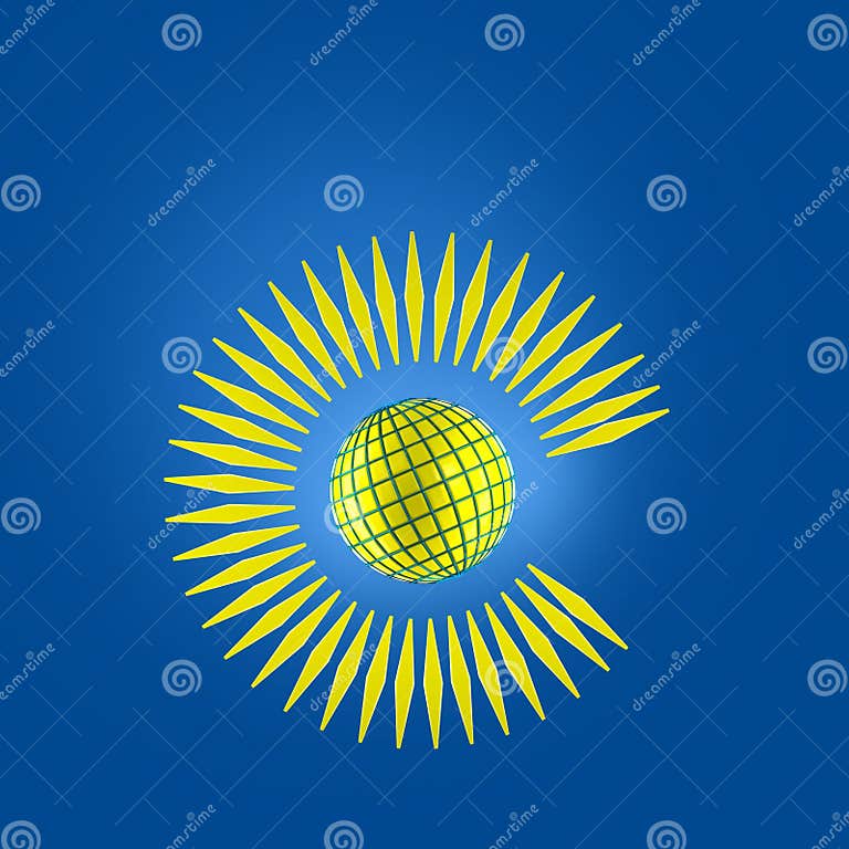 Vibrant Illustration of the Commonwealth Logo Stock Illustration ...