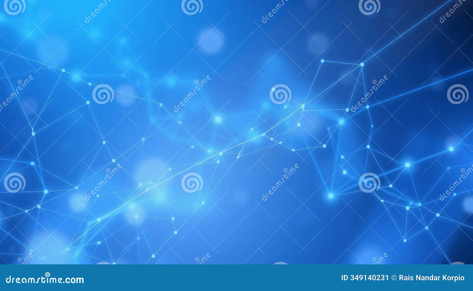 Colorful Digital Network Technology with Glowing Nodes and Connections ...