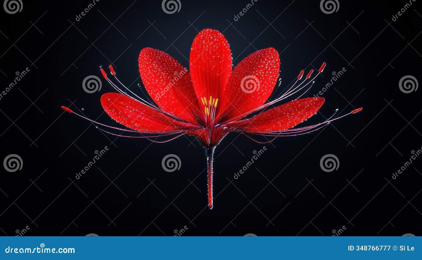 Red Spider Lily Tattoo Illustration with Dynamite Graphics and Painting ...