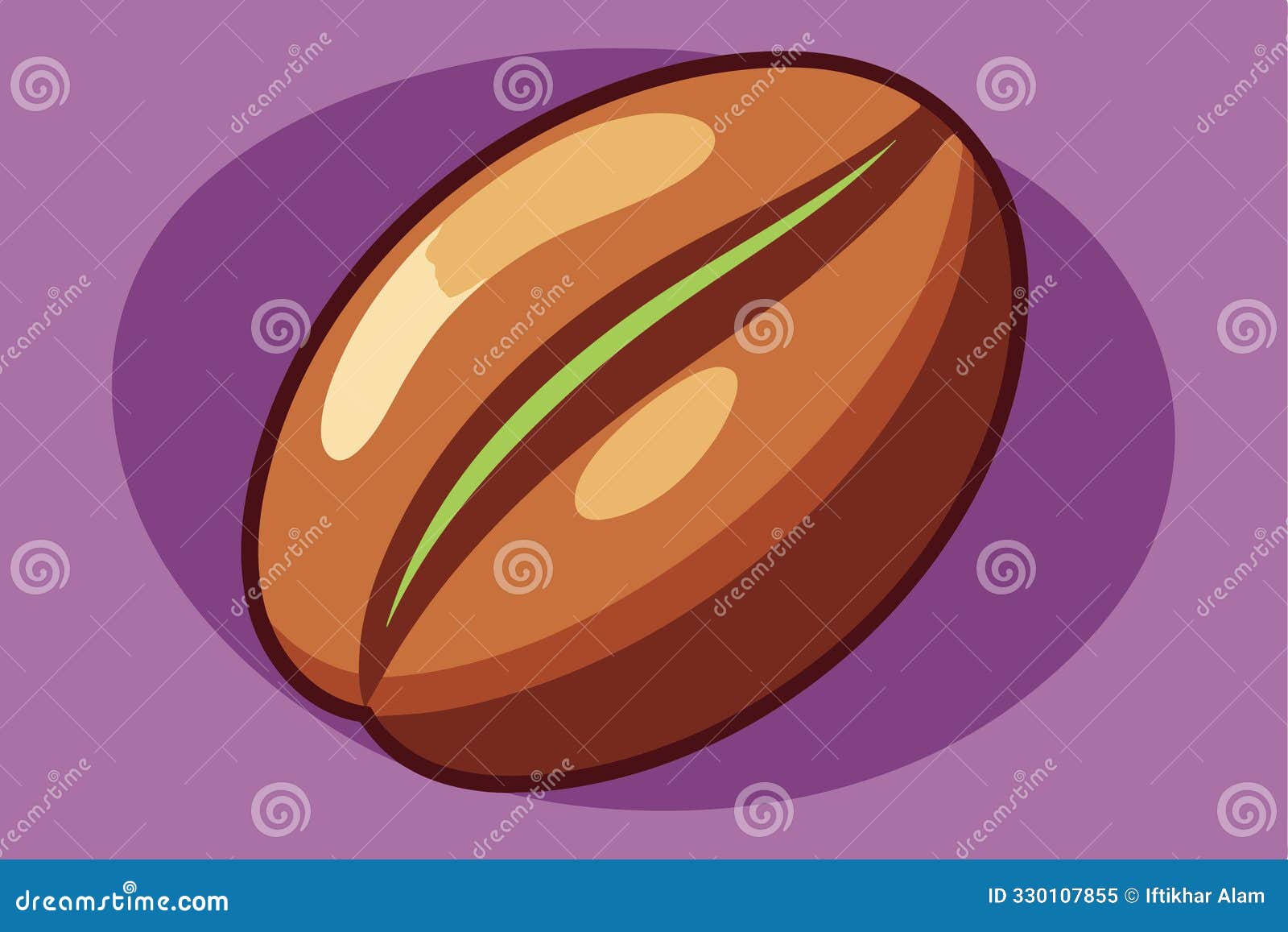 A Vibrant Illustration Features a Stylized Coffee Bean with a Sleek ...