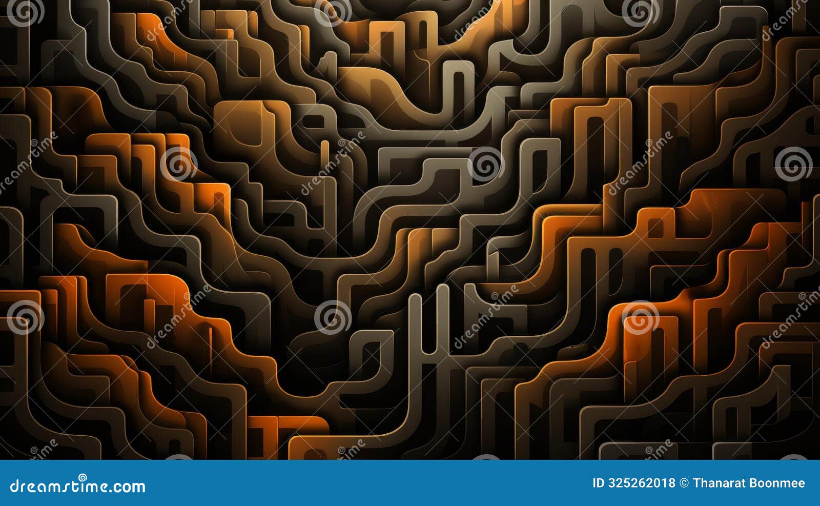 Vibrant Illustration of a Maze Pattern with Intricate Details, High ...