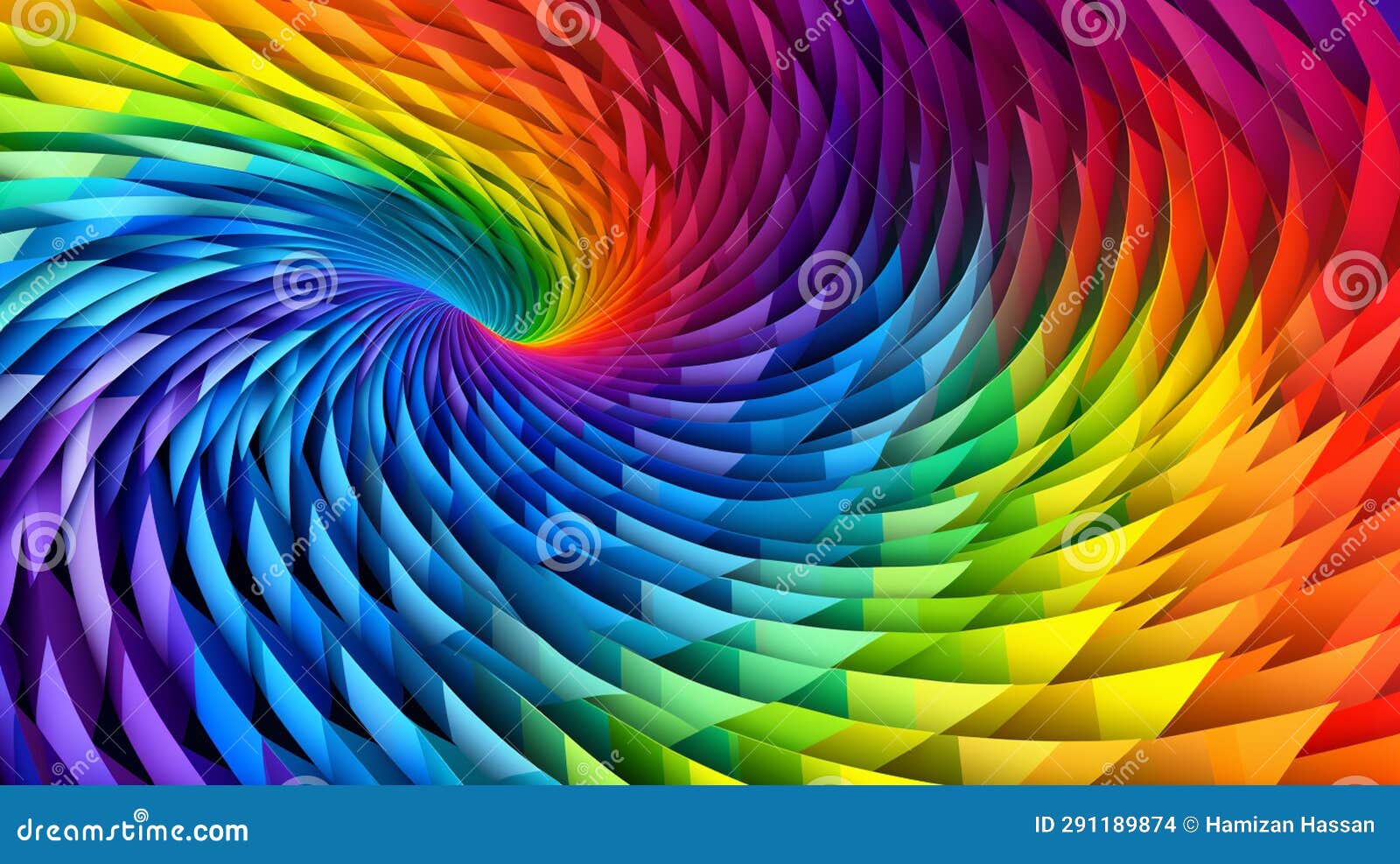 A Vibrant Image Displays Intricate Geometric Patterns in a Dazzling ...