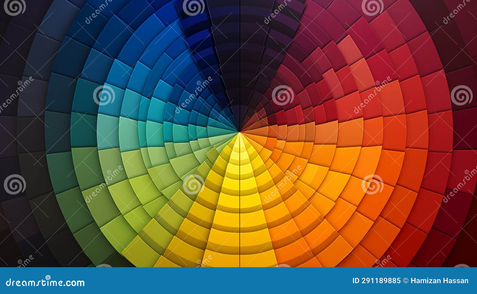 A Vibrant Image Displays Intricate Geometric Patterns in a Dazzling ...