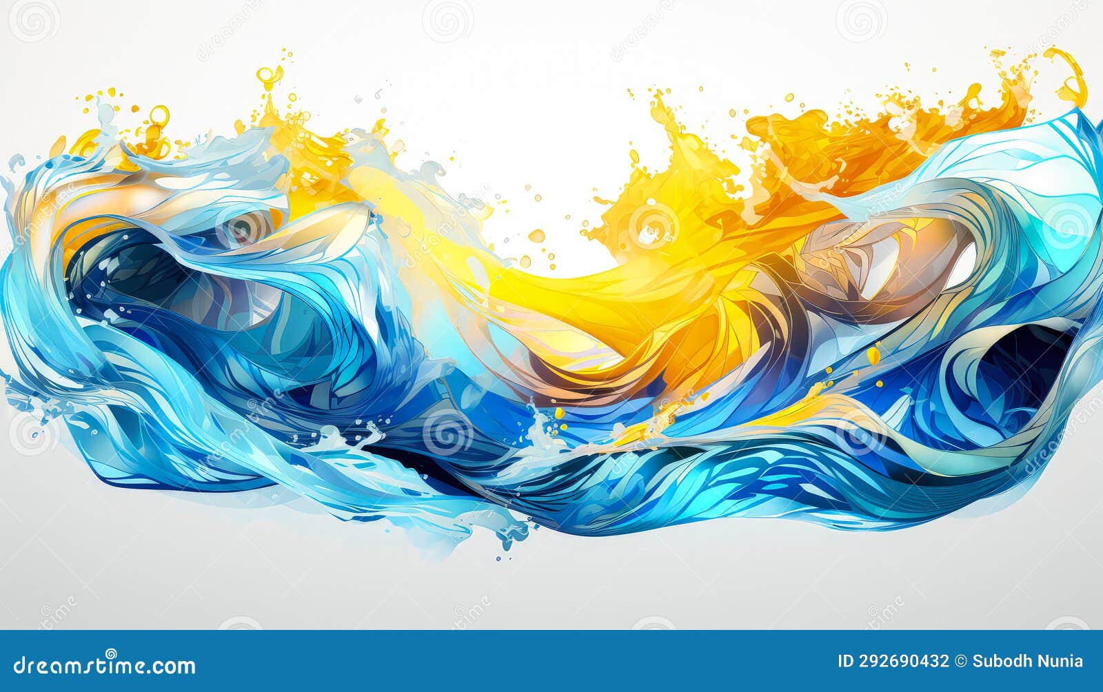 Painted Fluid Rhapsody Abstract Color Splashes Liquid Backgrounds and ...