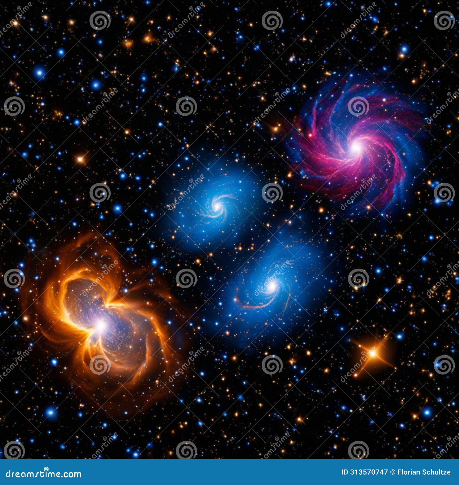 Vibrant Image of the Galaxy Cluster Taken with Latest Space Telescope ...