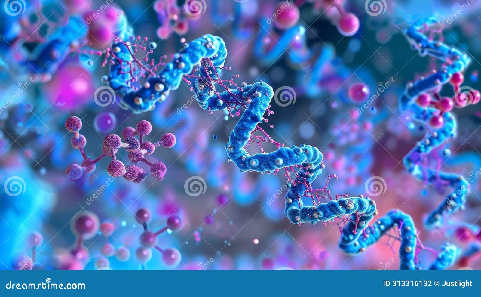 A Vibrant Image of Gene Expression through RNA with Different Types of ...