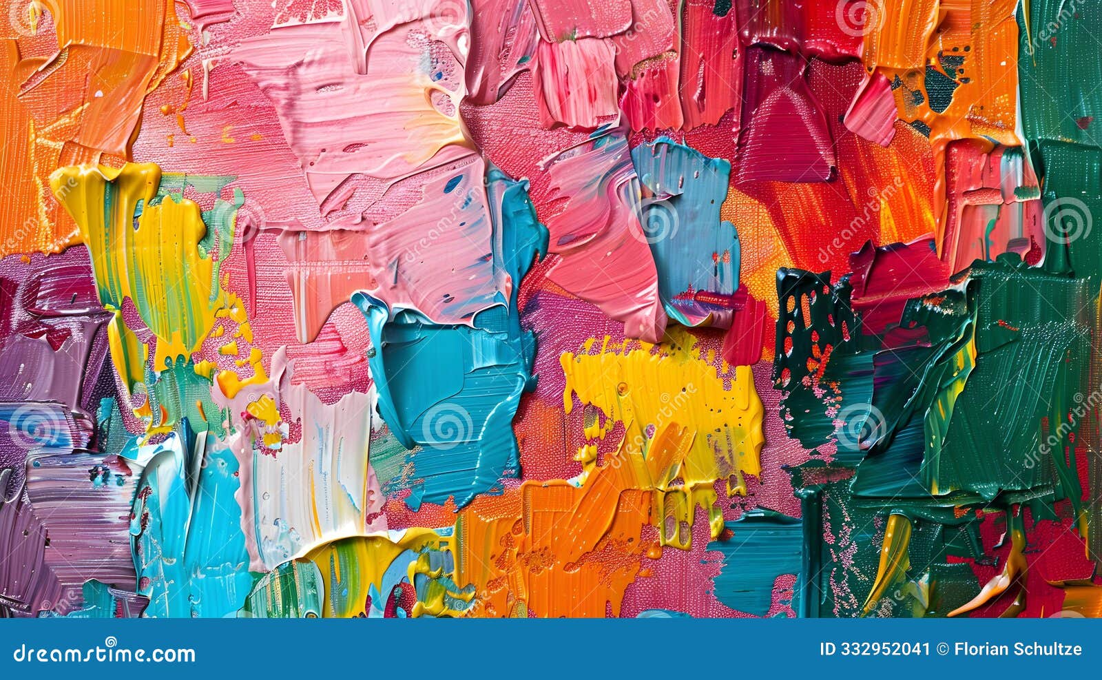 Vibrant Image Showing A Colorful Array Of Paint Streaks Royalty-Free ...