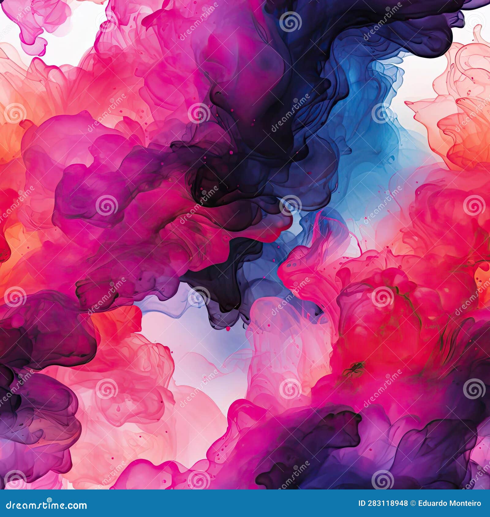 Vibrant Ink Wallpaper with a Colorful Explosion (tiled) Stock ...