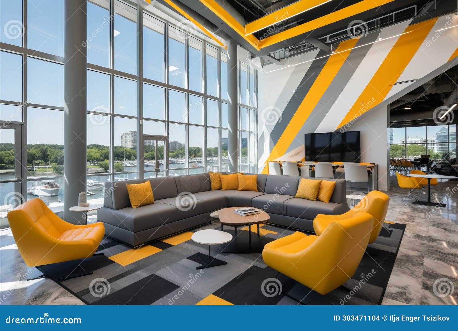 Vibrant and Inspiring Work Environment with Creative Workspaces and ...