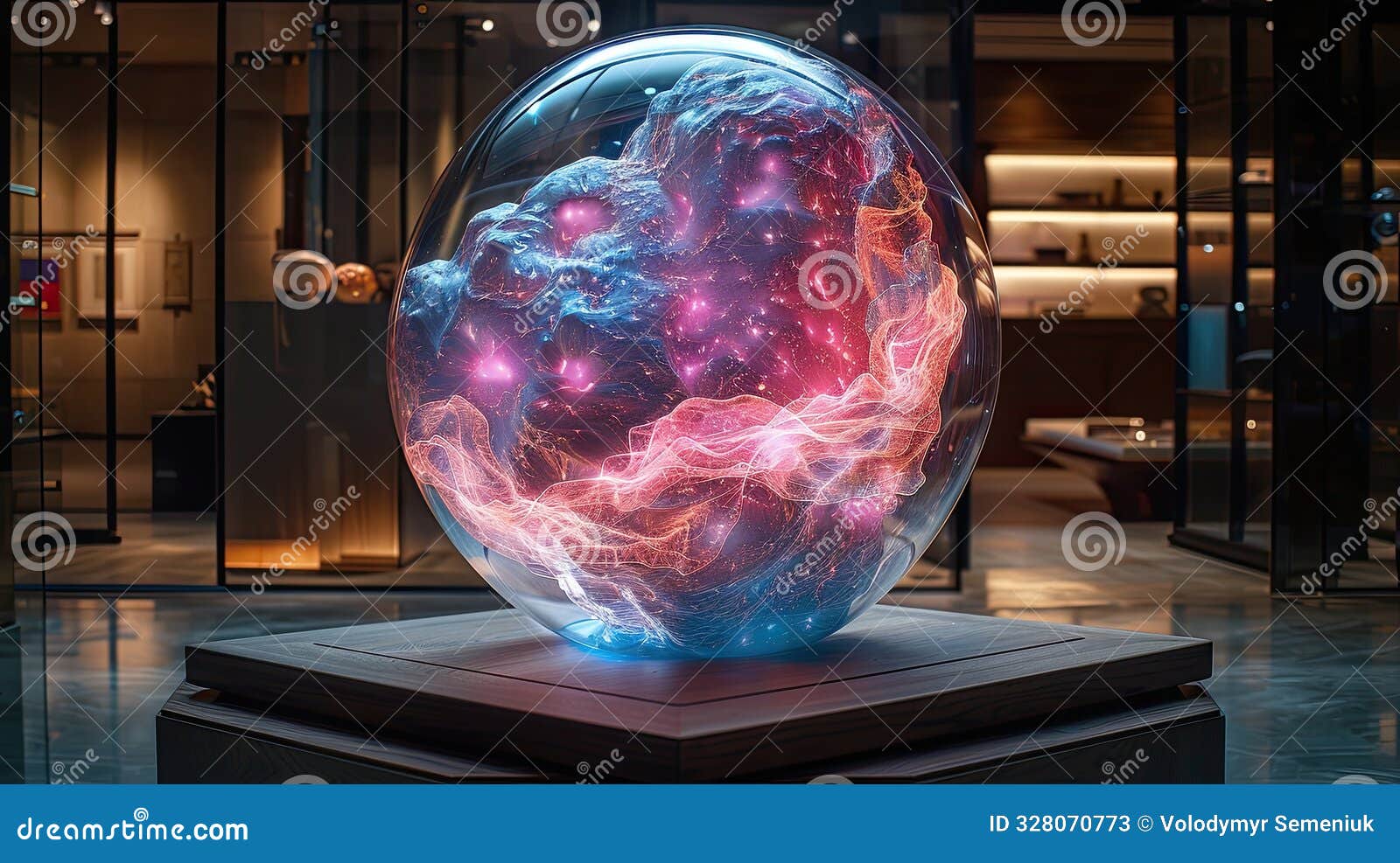Vibrant Interactive Plasma Globe Representing Sound As Physical Form In ...