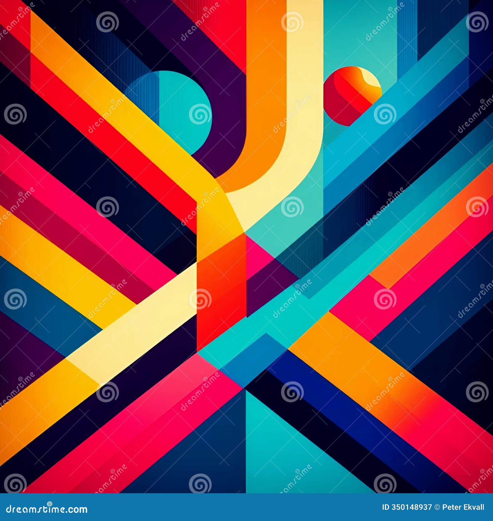 Vibrant Intersections stock illustration. Illustration of lively ...