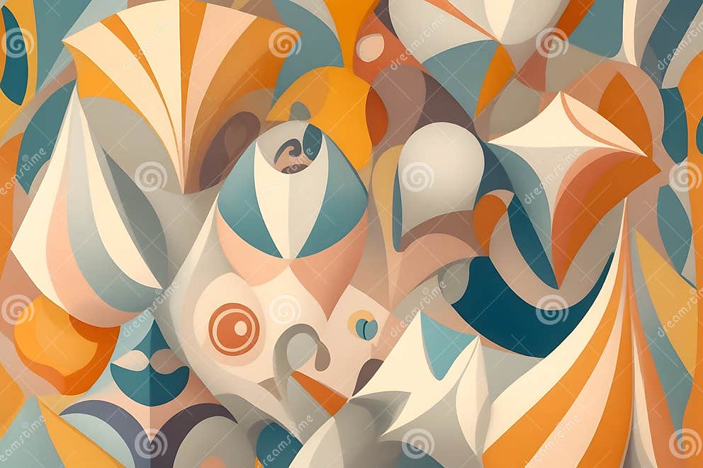 A Vibrant, Intricate Pattern of Intricate Shapes and Seashells ...