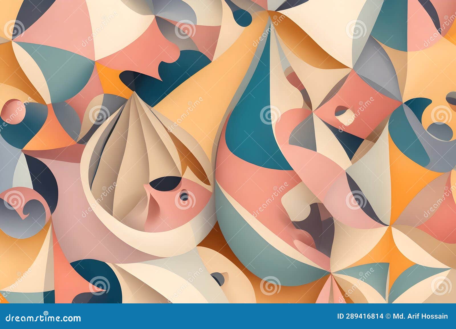 A Vibrant, Intricate Pattern of Intricate Shapes and Seashells ...