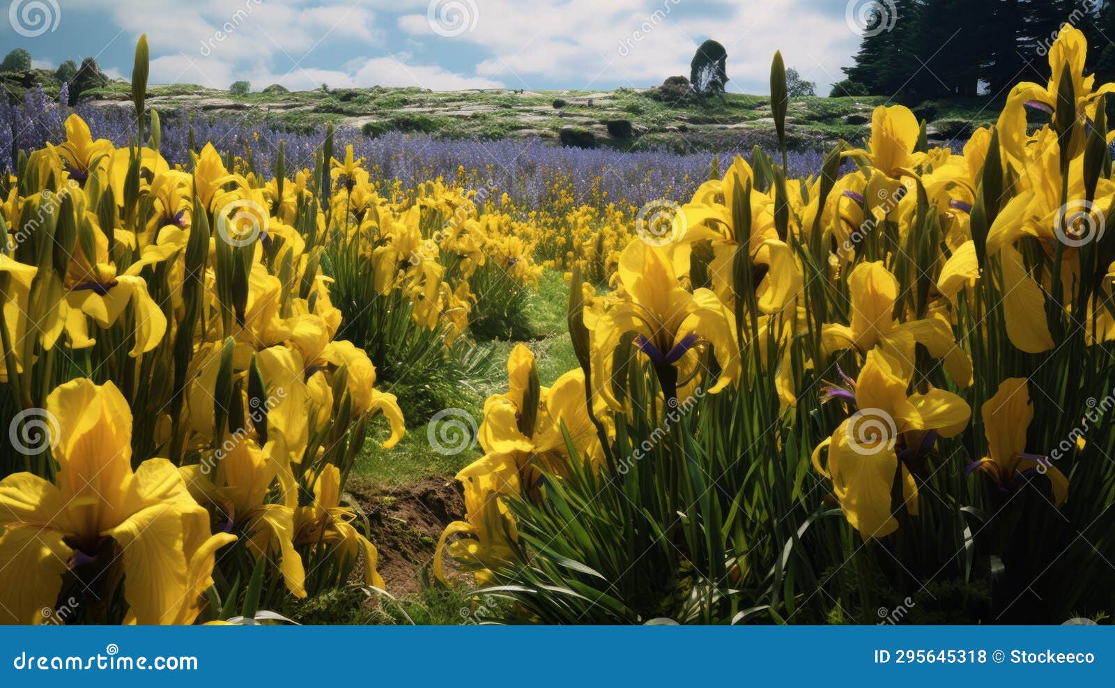 Vibrant Iris Field in Unreal Engine: a Stunning Display of Turmeric ...
