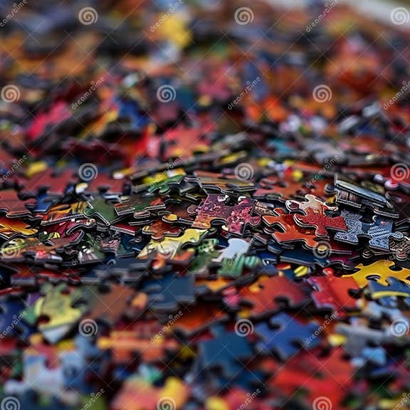 Vibrant Jigsaw Puzzle Symbolizing Unity through Collaborative Teamwork ...