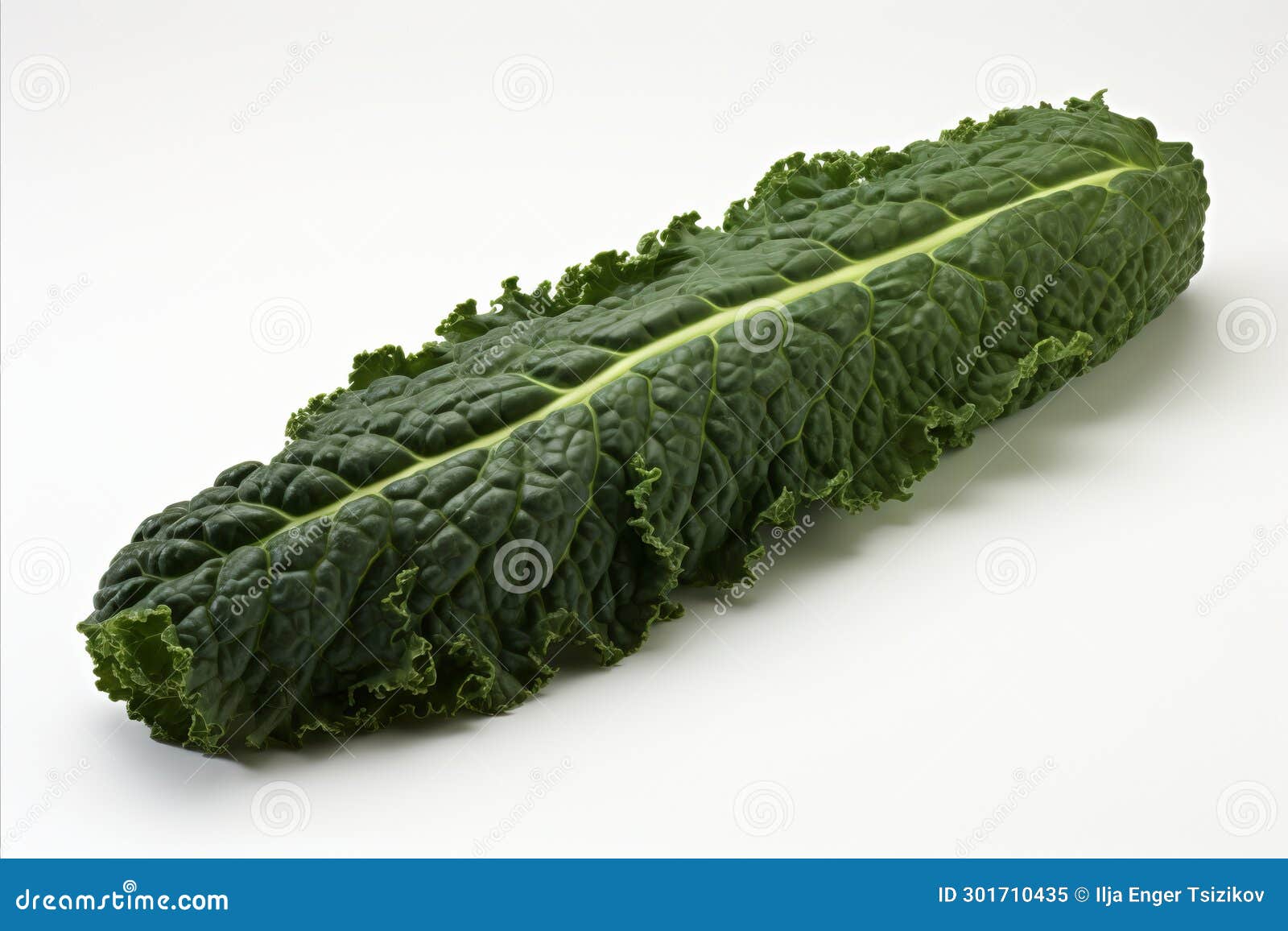 Vibrant Kale Leaves on Clean White Backdrop for Captivating Ads and ...