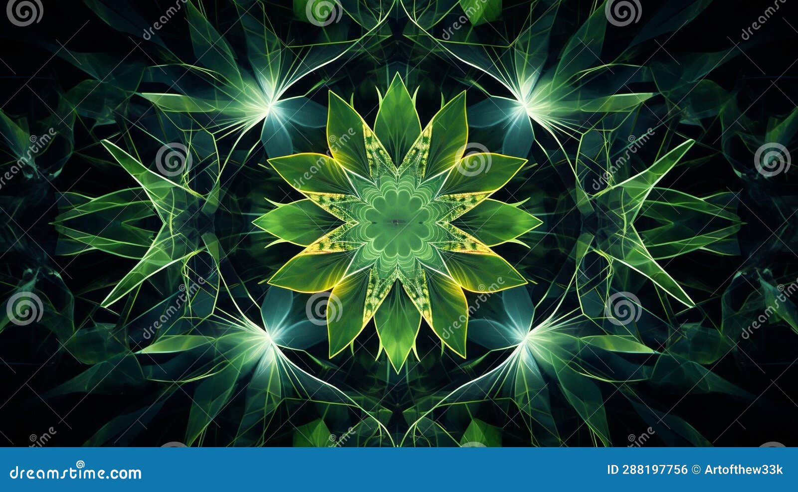 Vibrant Kaleidoscope: Abstract Geometric Patterns on Reflective Surface ...