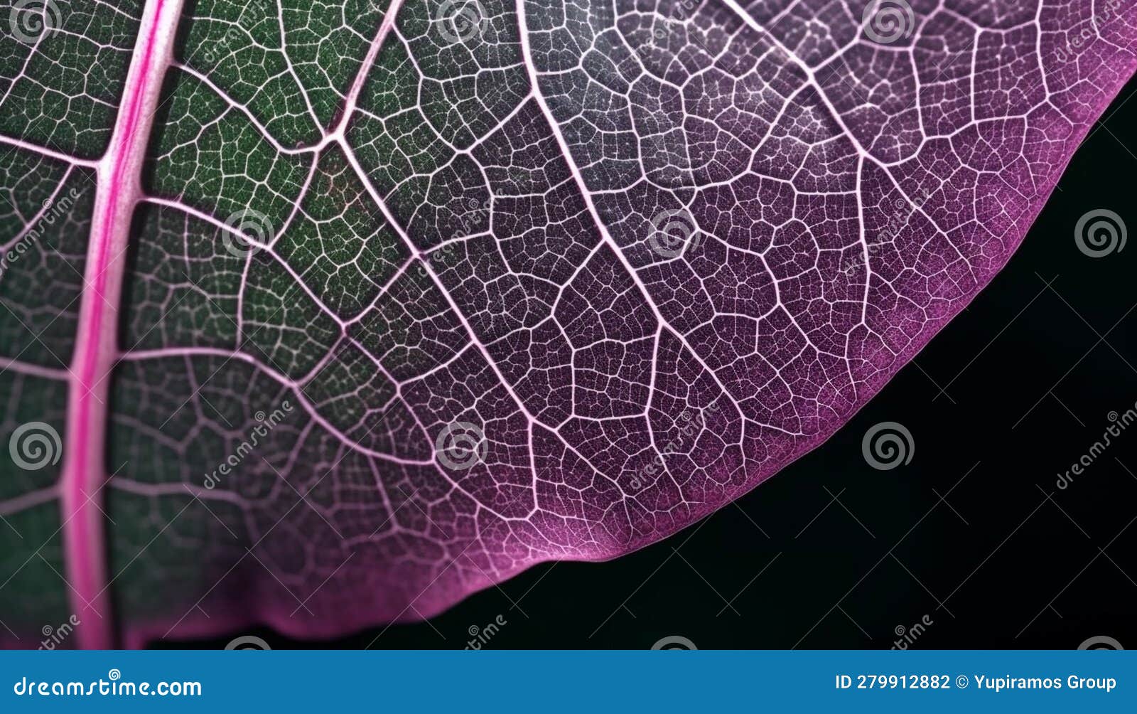 Vibrant Leaf Vein Pattern Showcases Beauty in Nature Organic Growth ...