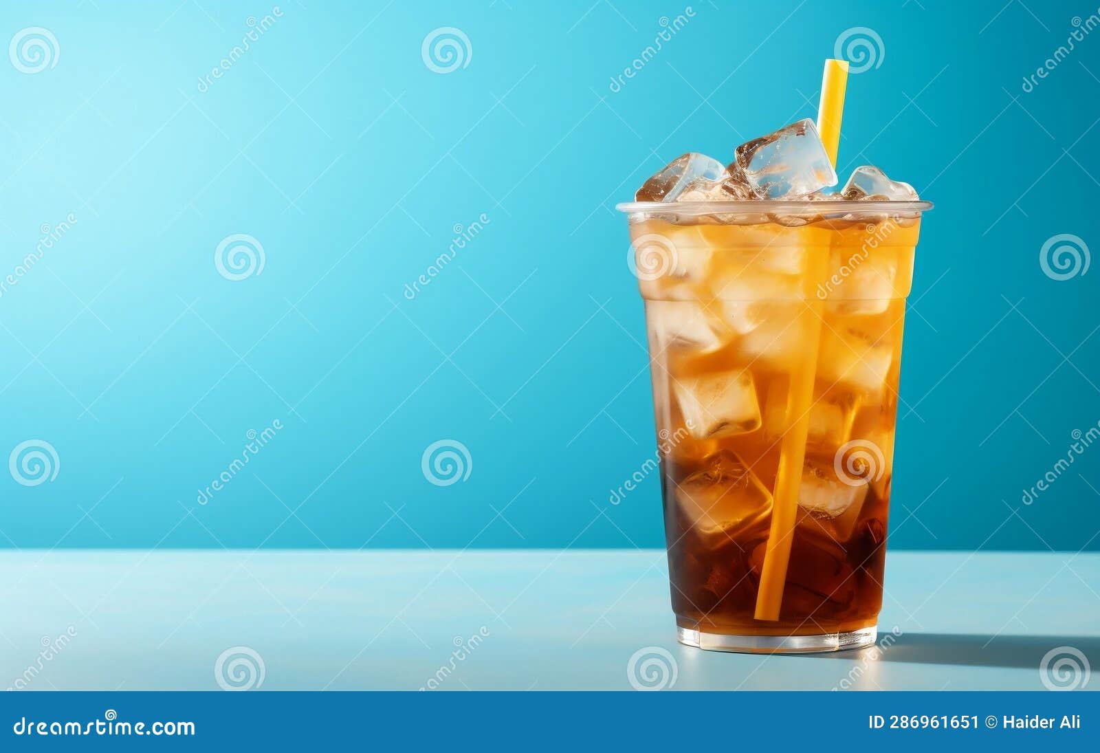 Vibrant Lemon Ice Bubble Tea Refreshment. Generative AI Stock Image ...