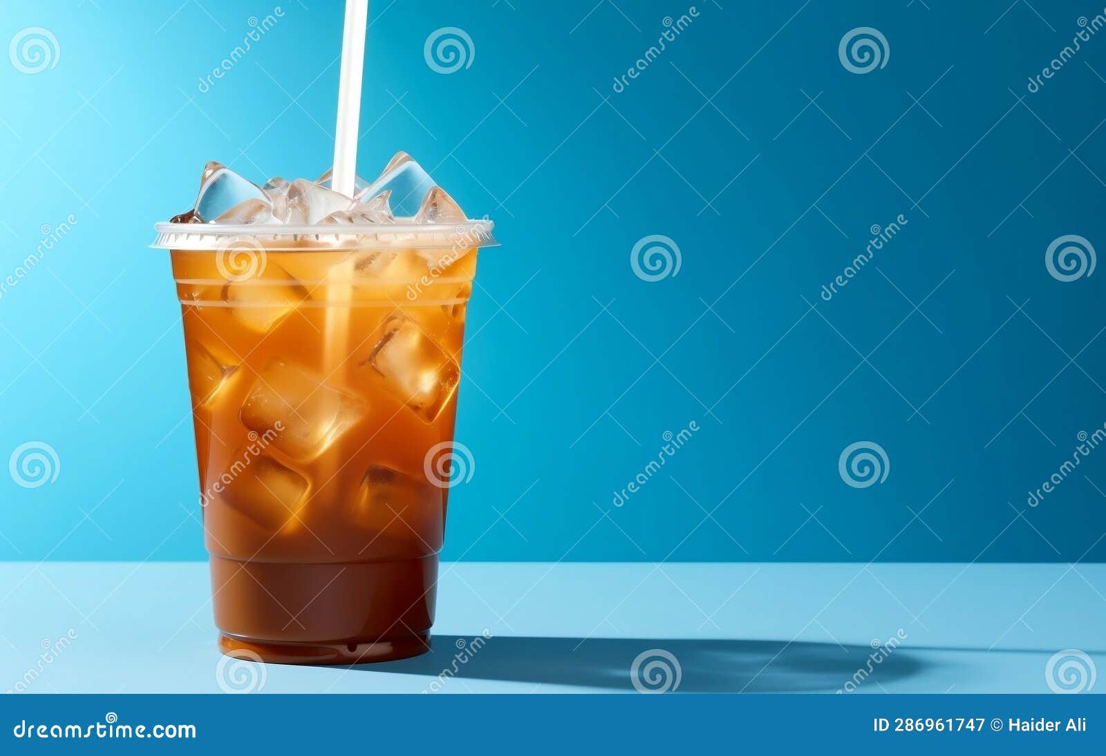 Vibrant Lemon Ice Bubble Tea Refreshment. Generative AI Stock ...