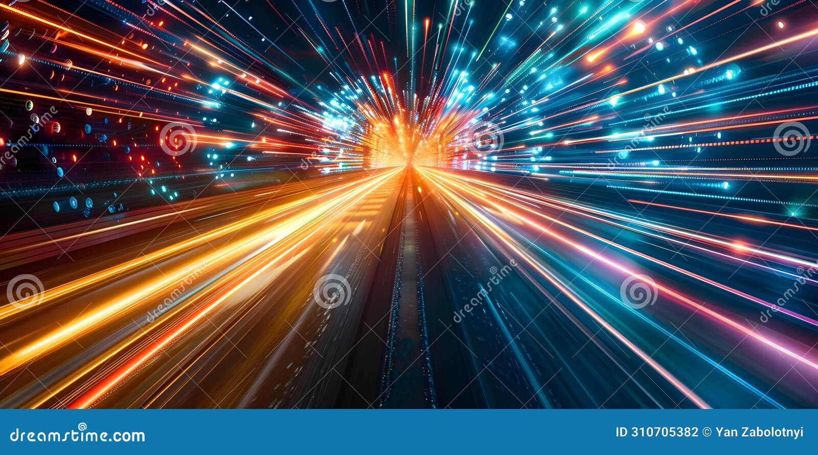 Vibrant Light Burst Patterns: a Symbol of Speed and Progress. Concept ...