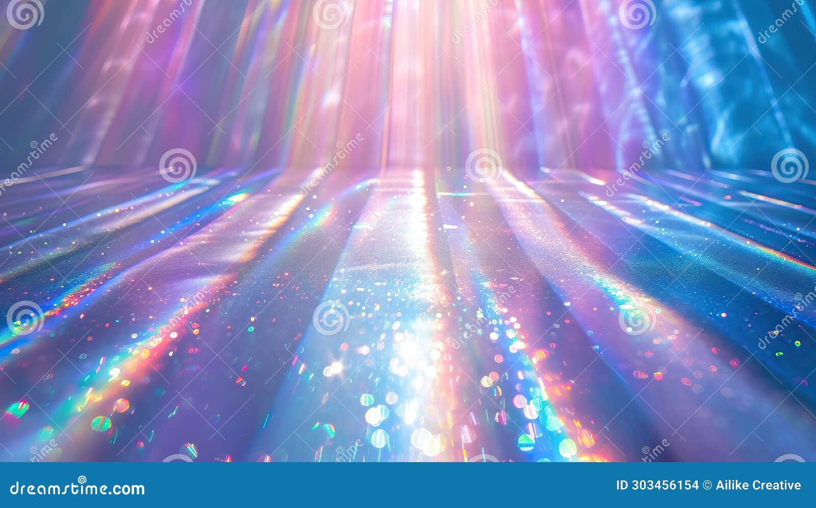Vibrant Light Rays on a Sparkling Surface Stock Illustration ...