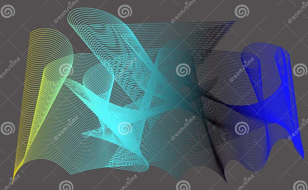Vibrant Line Effects Dynamic Abstract Background Design in Vector for ...