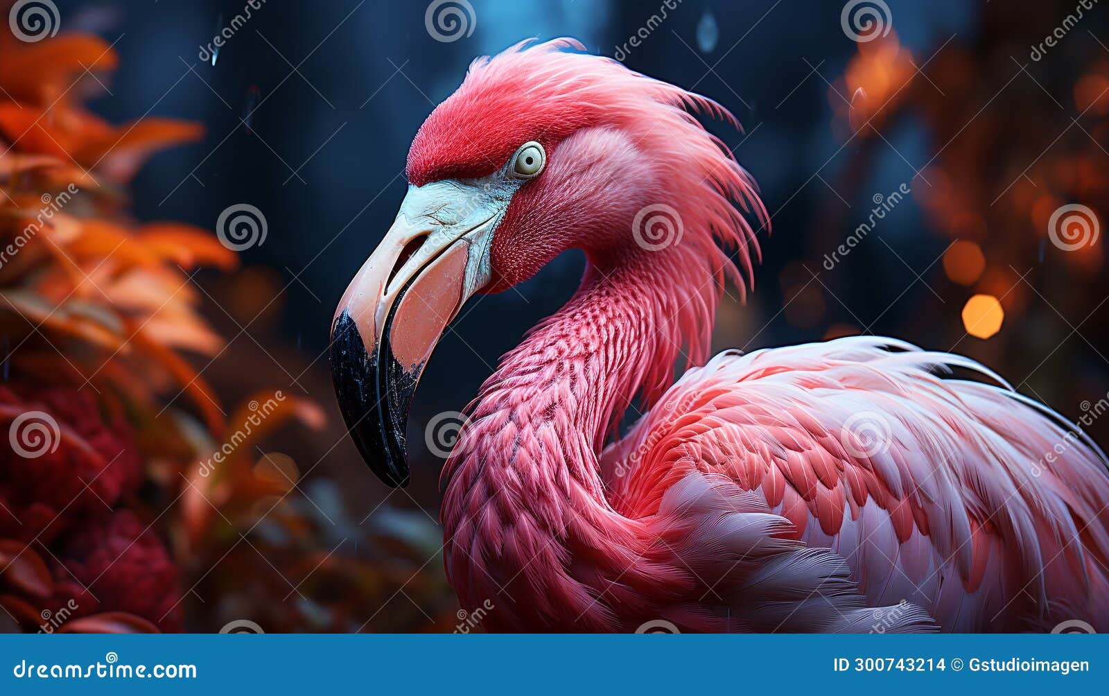 Vibrant Macaw Perched in Tropical Rainforest, Feathers Multi Colored ...