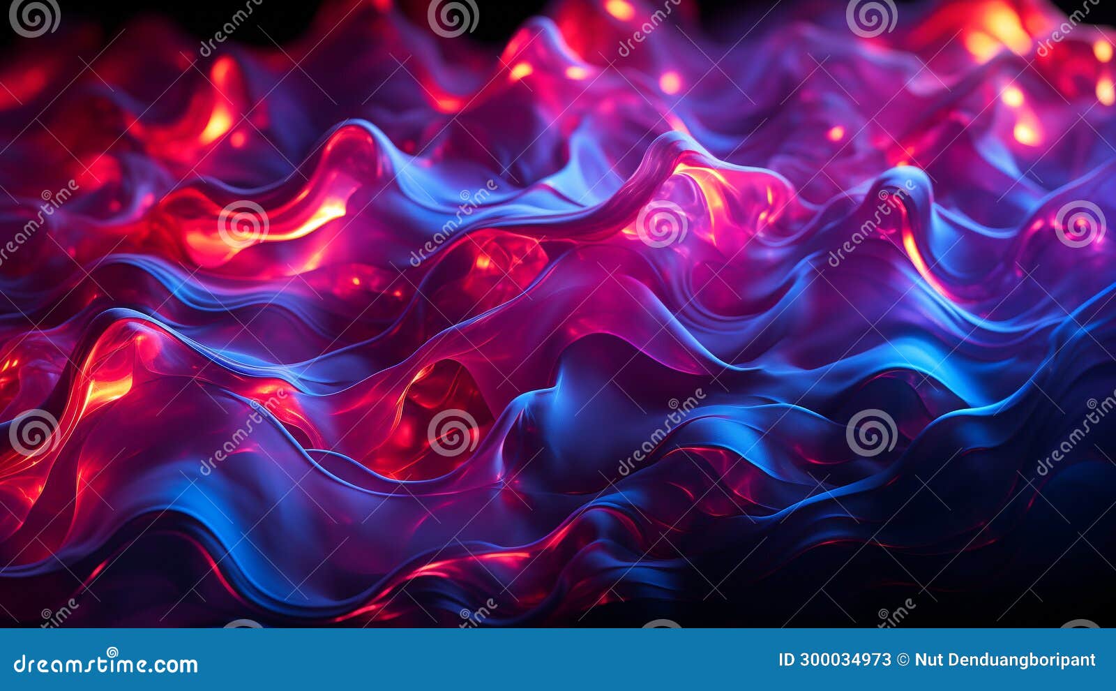Vibrant Magenta and Midnight Blue Neon Lights Abstract Pattern Stock ...