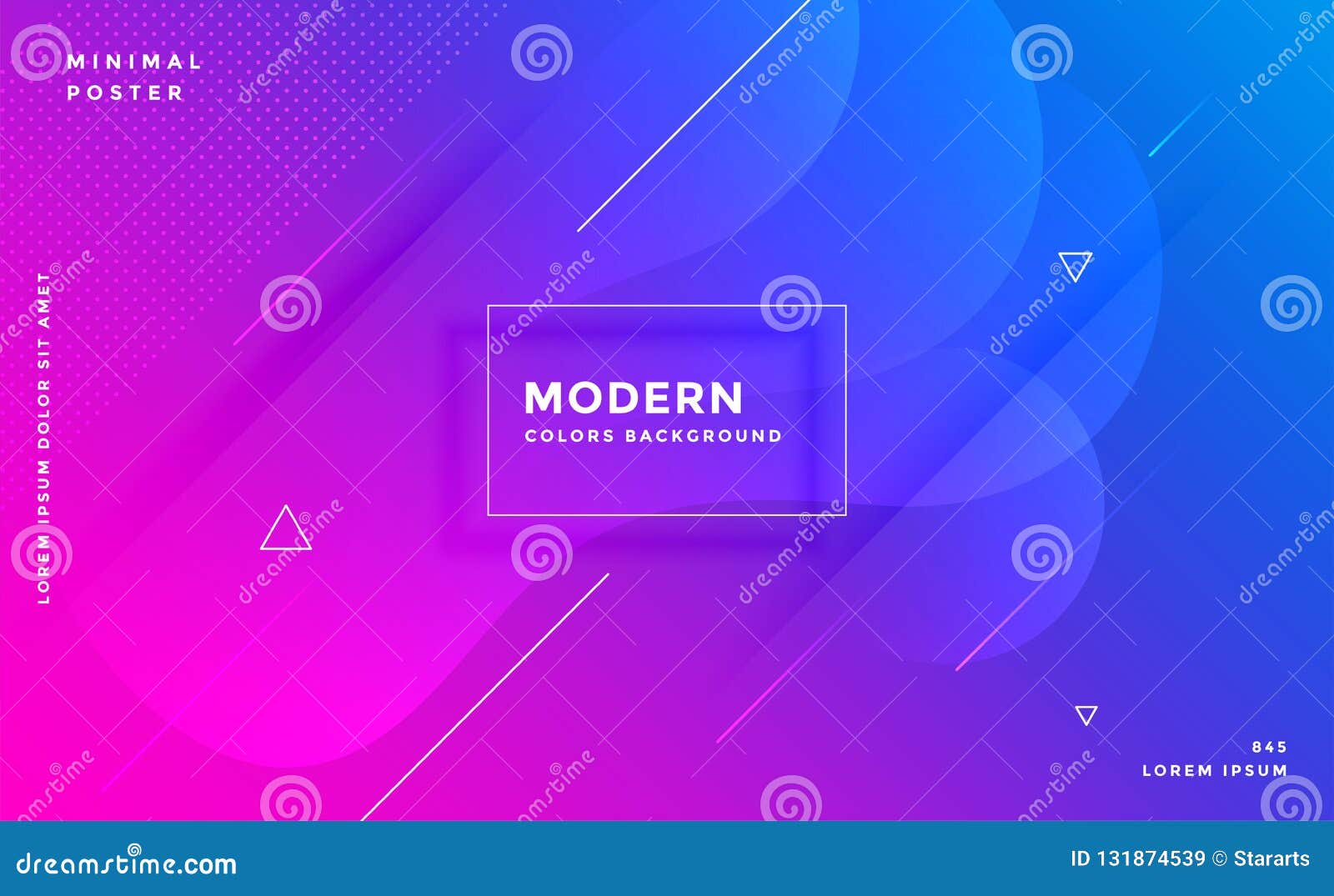 Vibrant Memphis Style Abstract Gradient Background Stock Vector ...