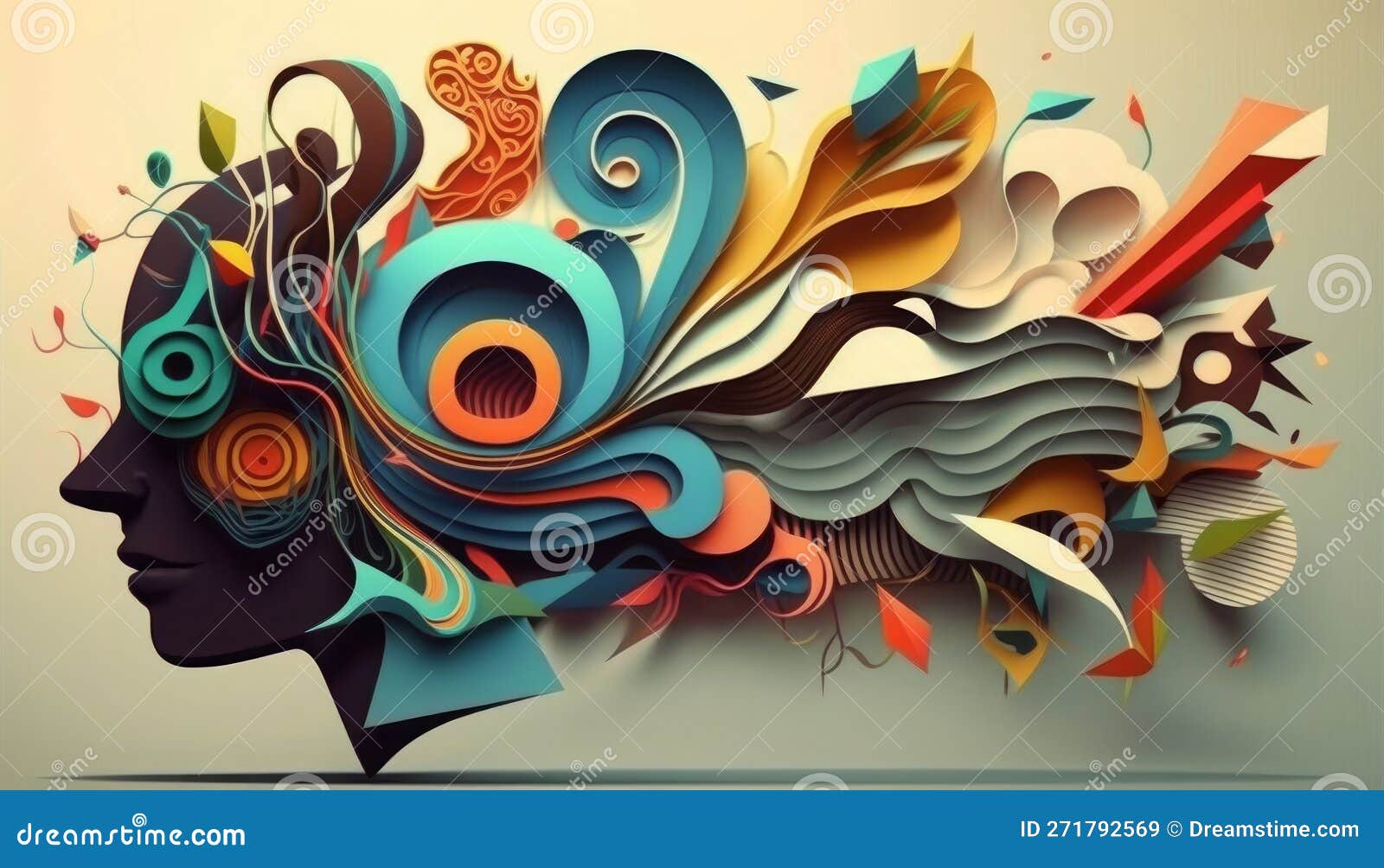 Vibrant Mindscapes Expressive 3D Brain Patterns Whimsical Characters ...