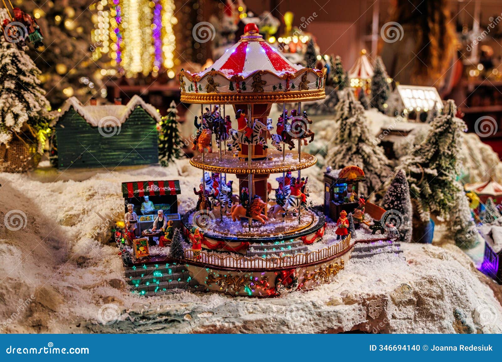 Miniature Of Carousel, Soft Focus Using Very Shallow Depth Of Field ...