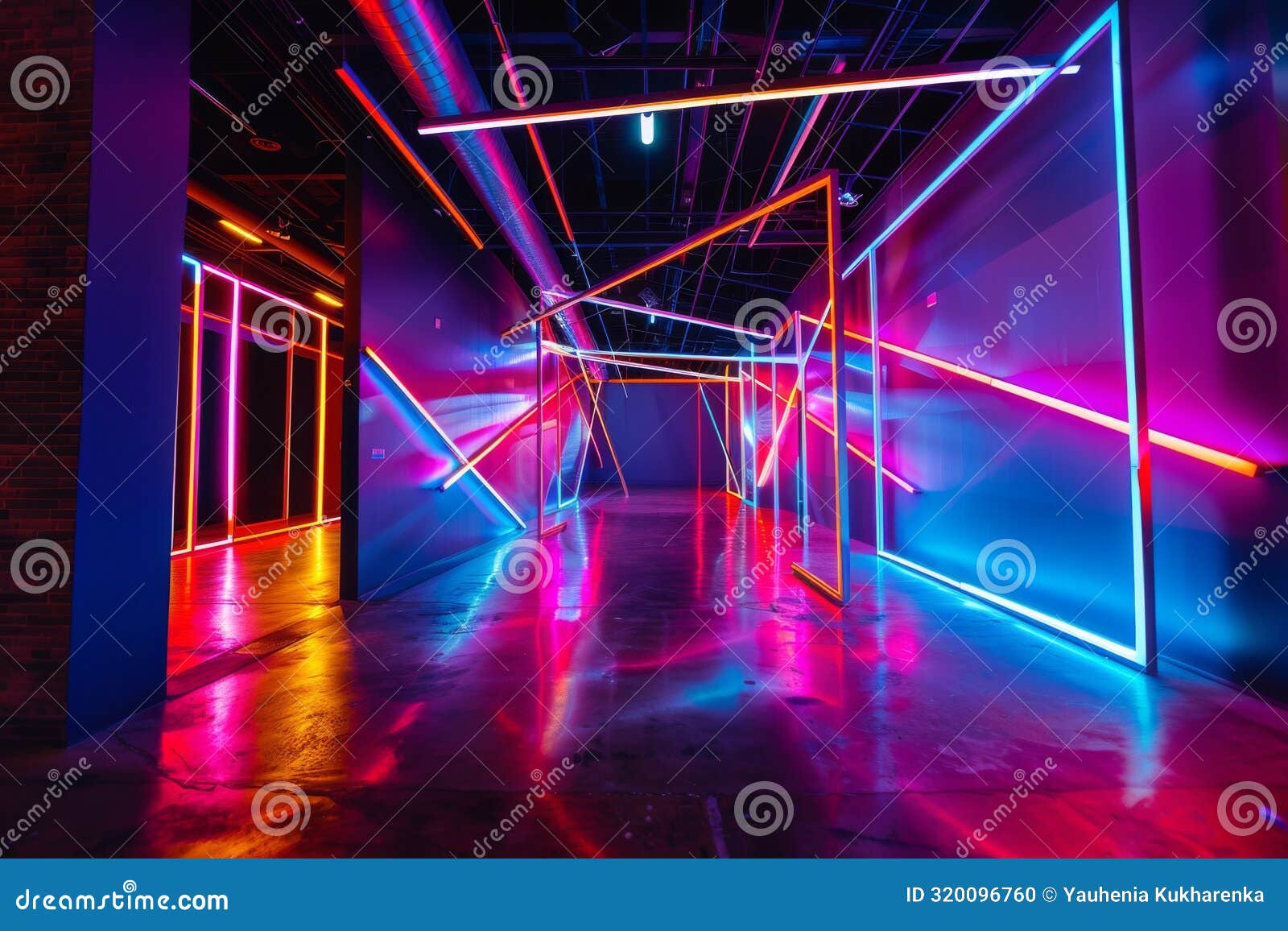 Vibrant Motion: a Midjourney AI Art Installation Stock Illustration ...