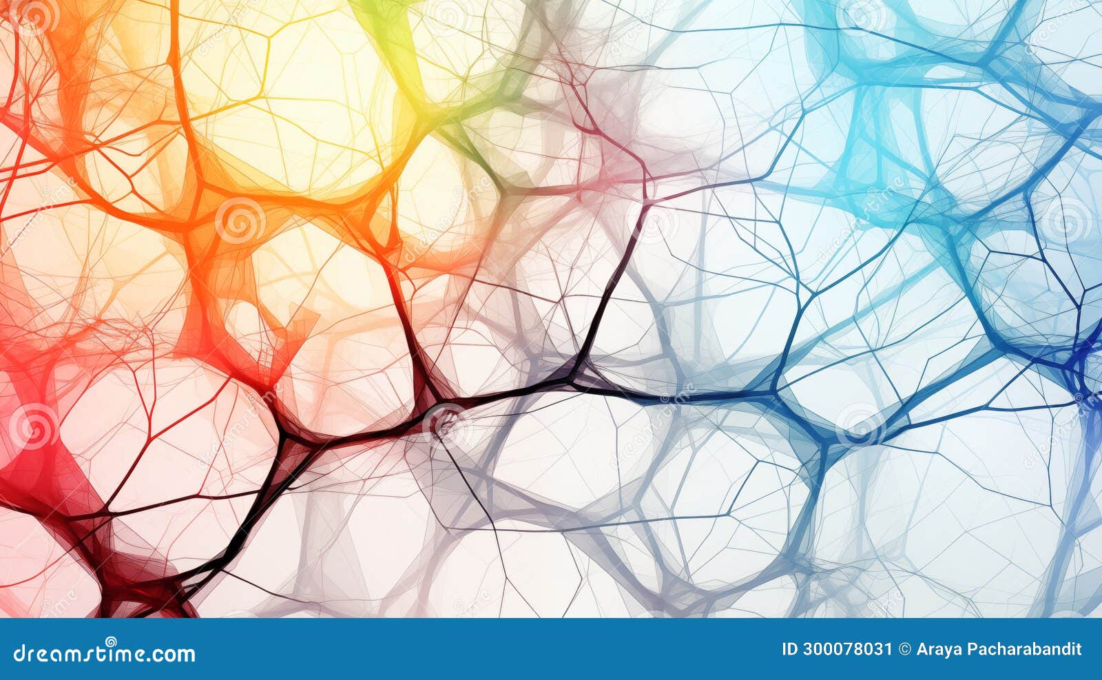 Colorful Network Lines Background, Illustrating Dynamic and Creative ...