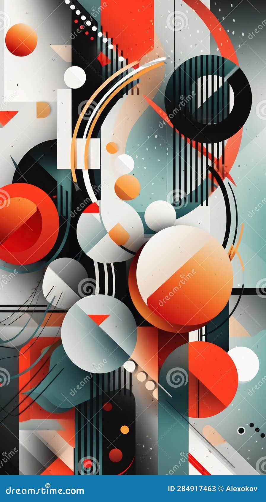 Vibrant Music-Inspired Abstract Composition AI Generated Stock ...