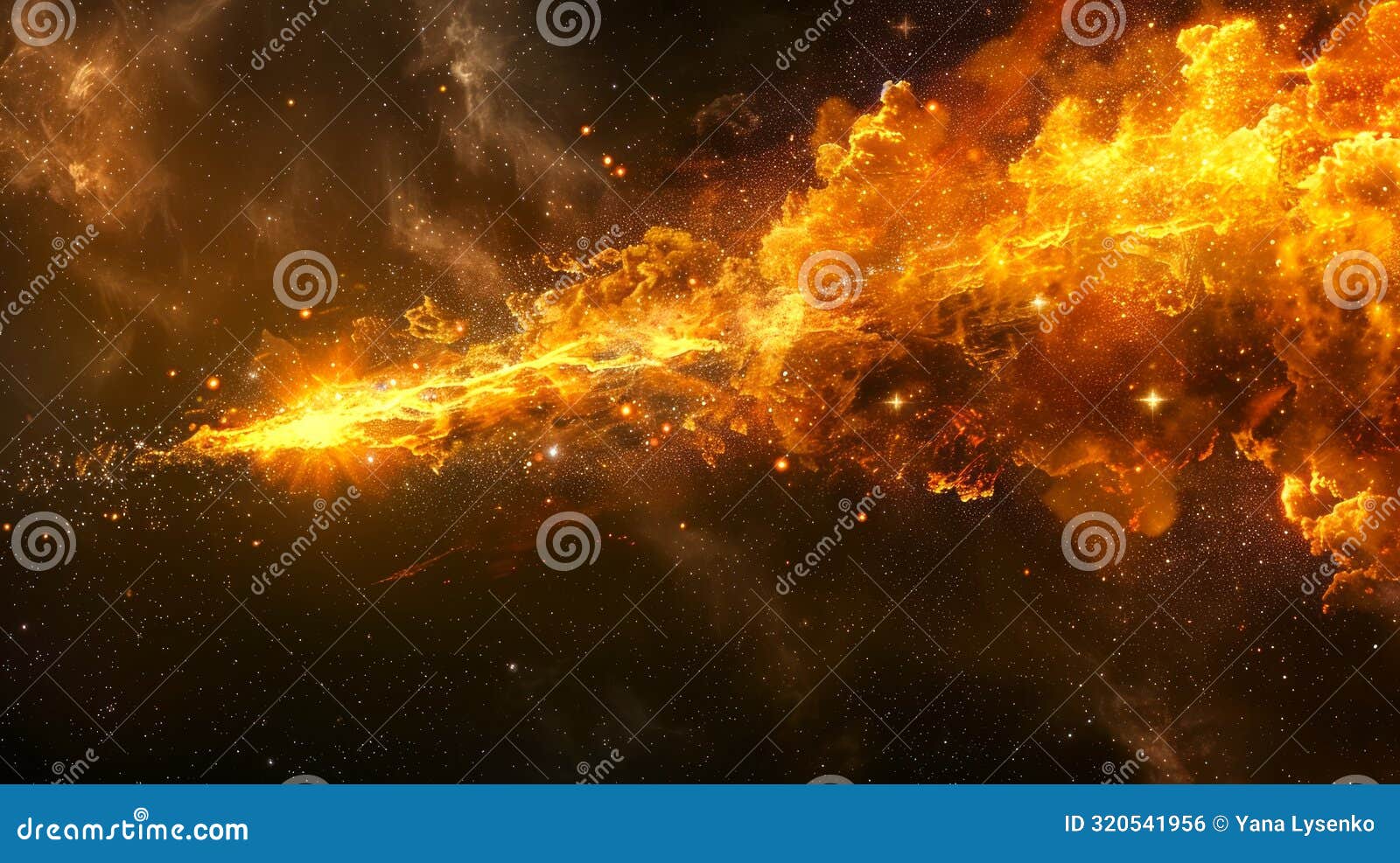 Vibrant Nebula Explosion in Deep Space. Concept of Outer Space, Cosmic ...