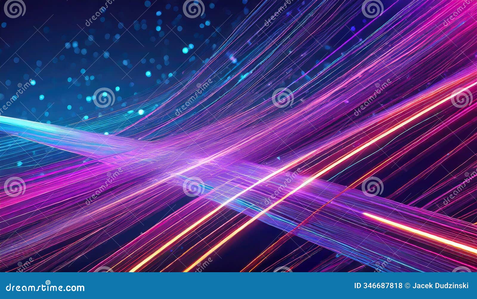 Vibrant Neon Fiber Optic Lines Texture Background Featuring Abstract ...