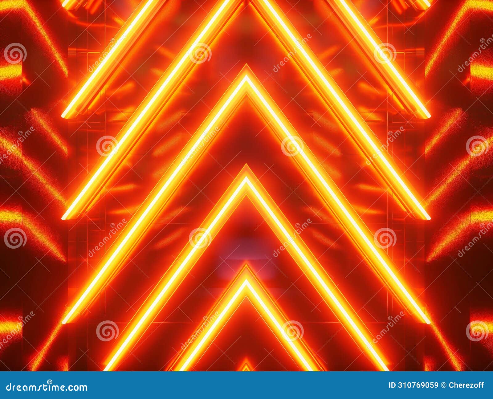 Vibrant Neon Light Arrow Composition Stock Image - Image of creative ...