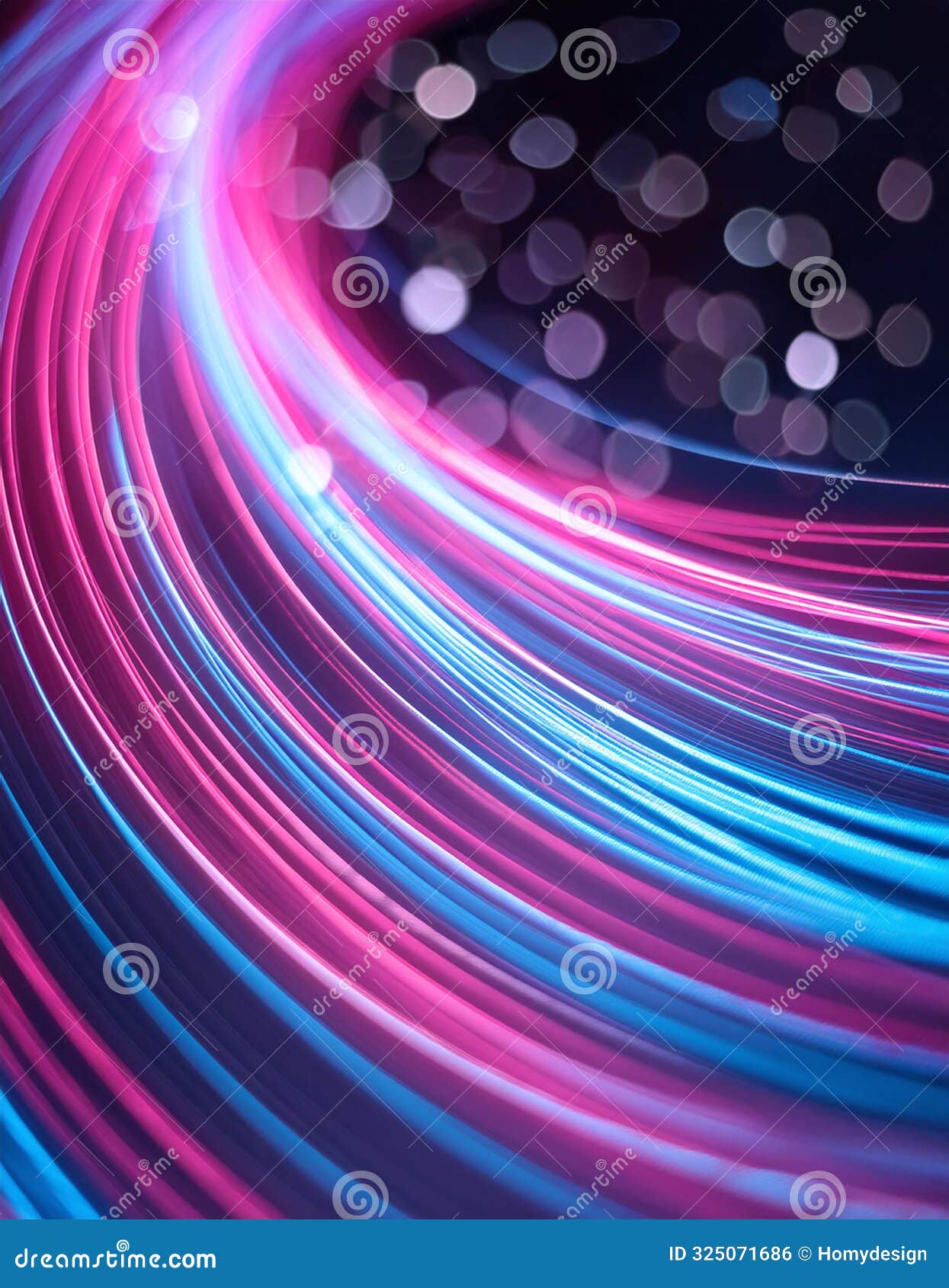 Vibrant Neon Lights Form a Triangular Prism in a Futuristic Display ...