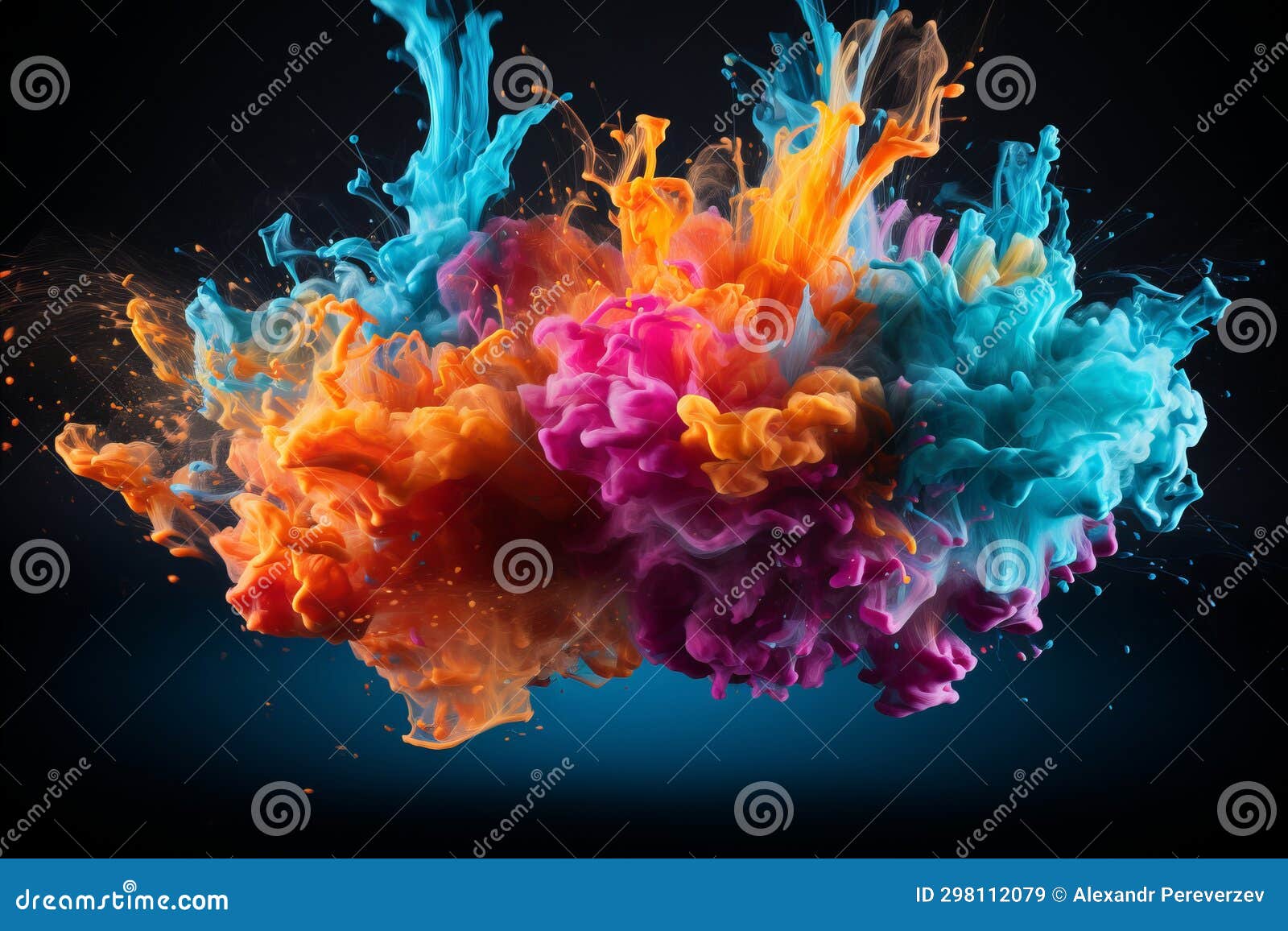Vibrant Neon Splash. Multicolored Background of Lively and Dynamic ...