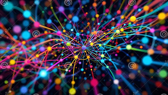 Vibrant Network: a Colorful Abstract Interconnection of Nodes and Lines ...