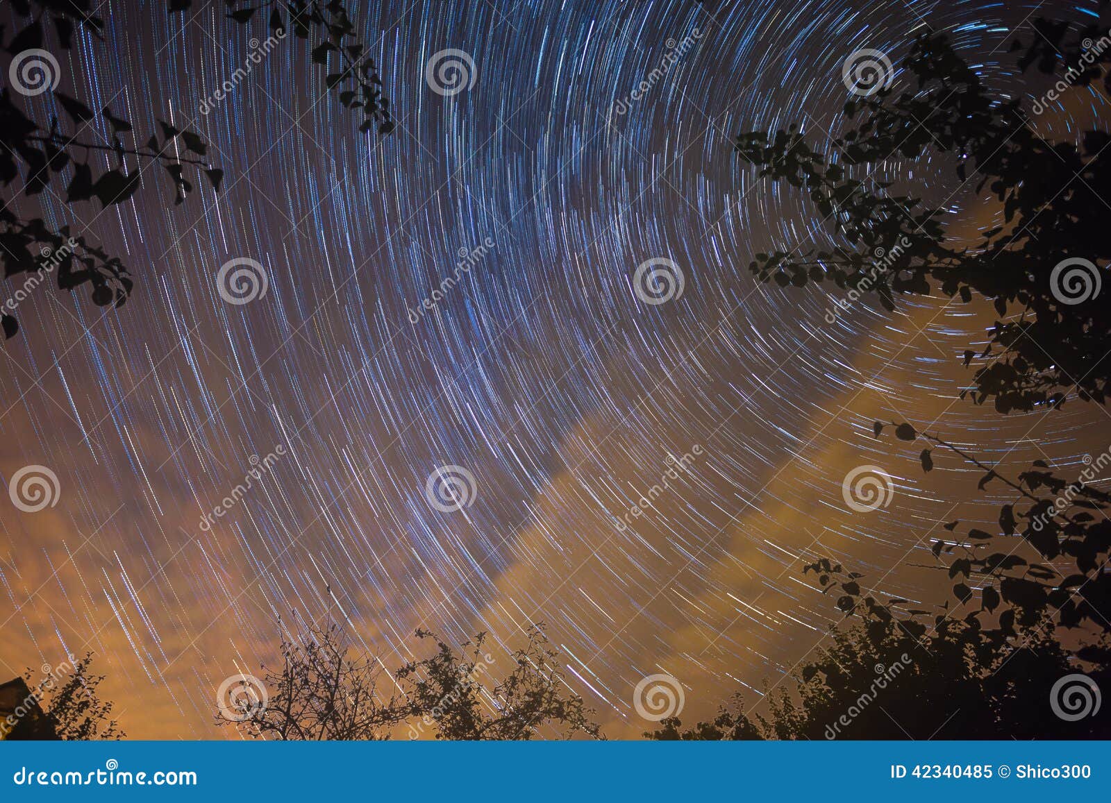 A Vibrant Night Scene Of A City Street Royalty-Free Stock Photo ...